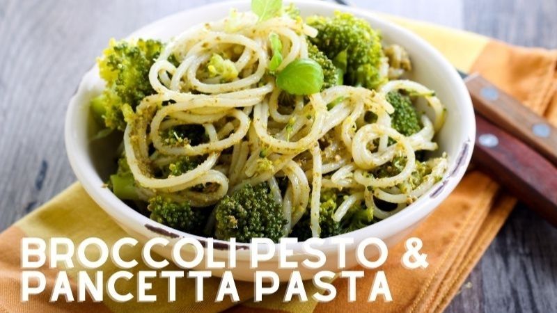Broccoli Pesto & Pancetta Pasta Recipe – kitch-science